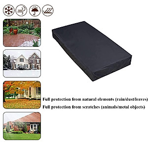 Onlyme Treadmill Cover, Treadmill Cover Waterproof Outdoor for Under Desk Electric Treadmill, Folding Treadmill Covers from Dust Black