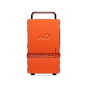 Teenage Engineering Computer-1 Mini-ITX Computer Case with Powder Coated Aluminum, Chrome Metal Handles, and Dual-Slot GPU, Do It Yourself, Small Form Factor PC Case Compatible with SFX Power Supply