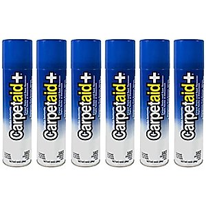 10 Oz. CarpetAid+ Carpet Stain Remover & Spot Cleaner (Pack of 6 Cans): Easily and Effectively Remove Food, Drink, Dirt, Mud, Pet, and Other Stubborn Stains Instantly; No Rubbing or Scrubbing