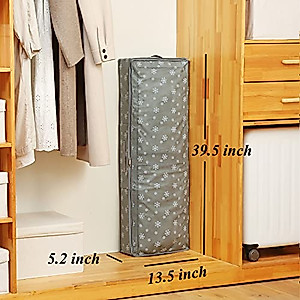 Phedrew Wrapping Paper Storage Container – Fits up to 40" Rolls - Underbed Gift Wrap Organizer for Wrapping Paper Rolls, Ribbon, and Bows(1, Gray)