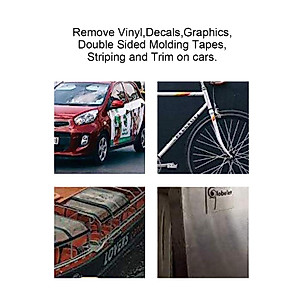 S SATC Decal Eraser Wheel Pin Stripe Removal Tool 1 Pack Adhesive Remover Wheel with Pad & Adapter Graphics Removal Tool Eraser