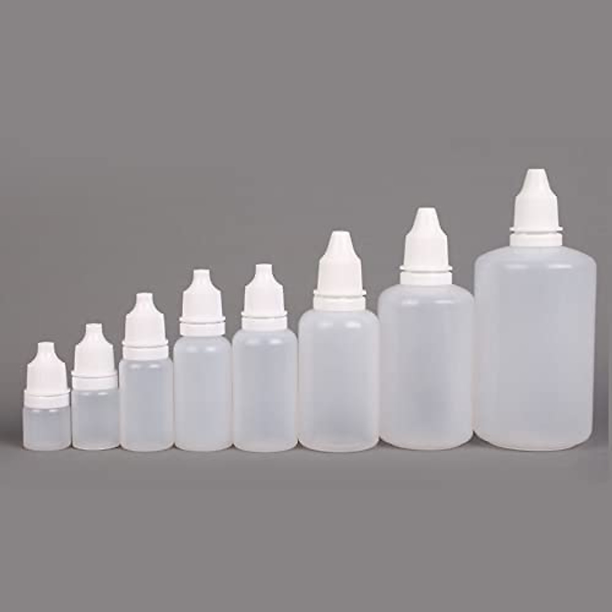 Othmro 0.7oz PE Lab Eye Plastic Dropper Bottles 20pcs, 20ml Squeezable Eye Liquid Dropper Thin Mouth Via of Liquid Sample Seal Storage Bottle with Childproof Red Cap