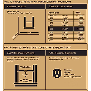 LG 12,000 BTU Smart Window Air Conditioner, Cools up to 550 Sq. Ft., Smartphone and Voice Control works with LG ThinQ, Amazon Alexa and Hey Google, ENERGY STAR®, 3 Cool & Fan Speeds, 115V