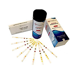 Swiss Labs 14 in 1 Drinking Water Test Kit,100 Strips For Easy Home Testing With Fast & Accurate Results, IMPROVED SENSITIVITY With Low Range Detection for Lead, Fluoride, Mercury, Iron and Copper +
