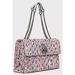 Kurt Geiger Women’s Kensington XXL Sequin Pink Blue Shoulder Crossbody Bag