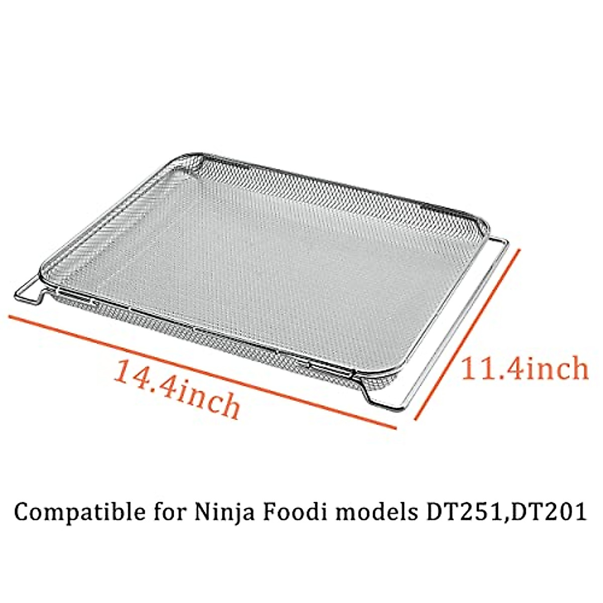 Replacement Air Fry Basket for Ninja Foodi DT251 Air Fryer Oven,Stainless Steel Air Fryer Basket for Ninja Foodi DT201,DT200,Accessories for Ninja Foodi 10-in-1 Smart XL Air Fry Oven