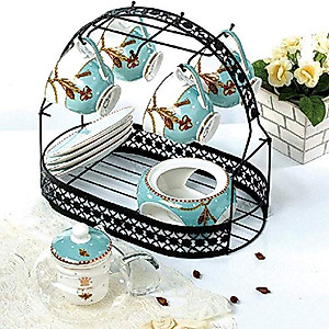 STRAW Black kitchen Rack，Over the Sink Dish Drying Rack, Large Premium Stainless Steel Dish Rack with Utensil Holder Hooks for Kitchen Counter Non-slip