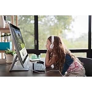 HP Pavilion 24-b223w 23.8" All-in-One PC, Intel Core i3-7100T, 6GB Memory, 1TB Hard Drive, Wireless Keyboard and Mouse, Windows 10