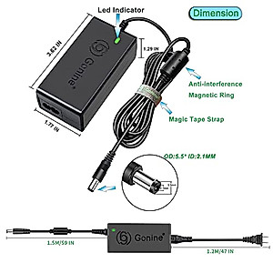 Gonine NP-FZ100 A7III Dummy Battery Continuous Power Supply AC Adapter Kit for Sony Alpha A6600 A7IV A7SIII A7C A1 FX3 A7R3 A7R IV, A9 A9R A9S Cameras, Replaces BC-QZ1 Battery.