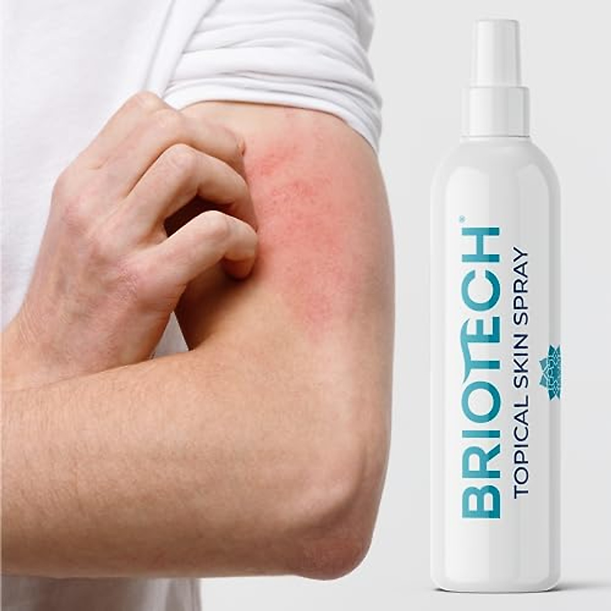 BRIOTECH Topical Skin Spray, Hypochlorous Acid Spray for Body & Face, Eyelid Cleanser, HOCl Facial Mist, Support Against Irritation, Calm Redness, Soothe Scalp, Packaging May Vary, 4 oz ea, 2 ct