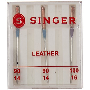 Leather Machine Needles- Size 90/14 (2x) and Size 100/16 (1x)