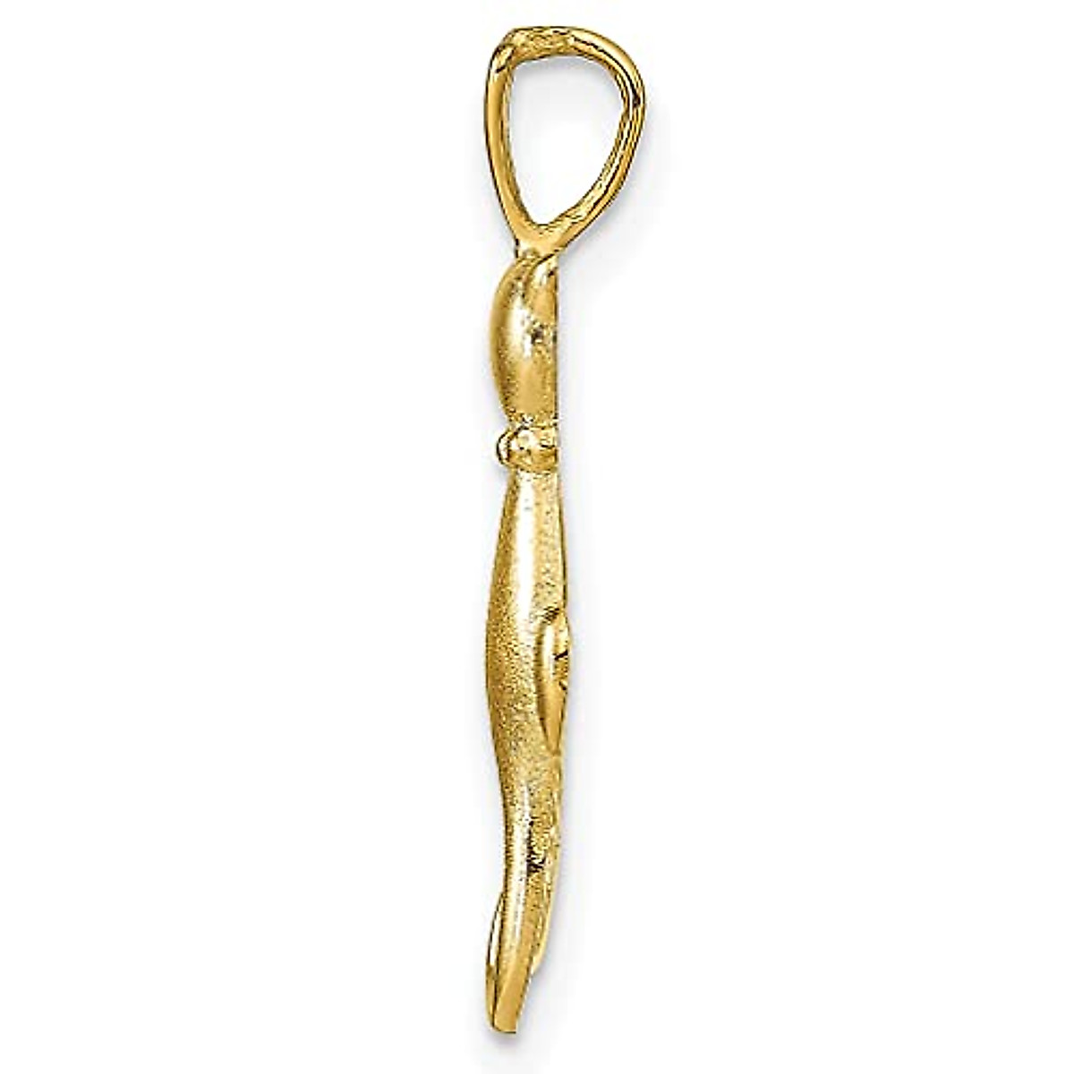 IceCarats 14K Yellow Gold Cats Necklace Charm Pendant 24mm x 12mm Only