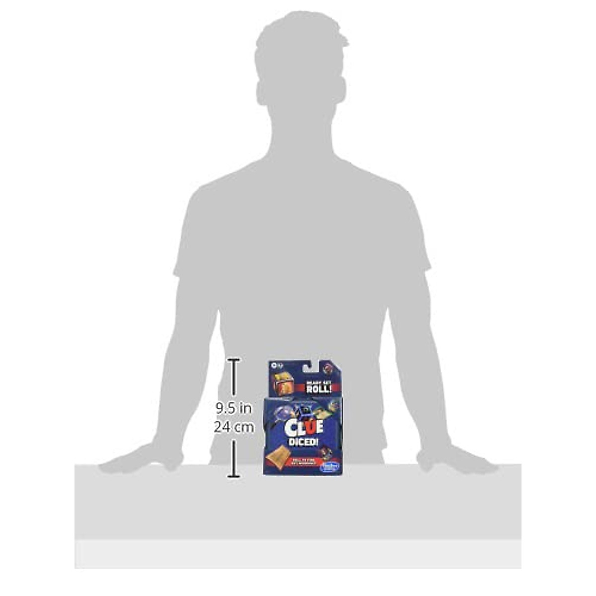 Hasbro Gaming Clue Diced Game, Quick Easy to Learn Dice Game, Portable Travel Game, Mystery Game, Ages 8 and Up