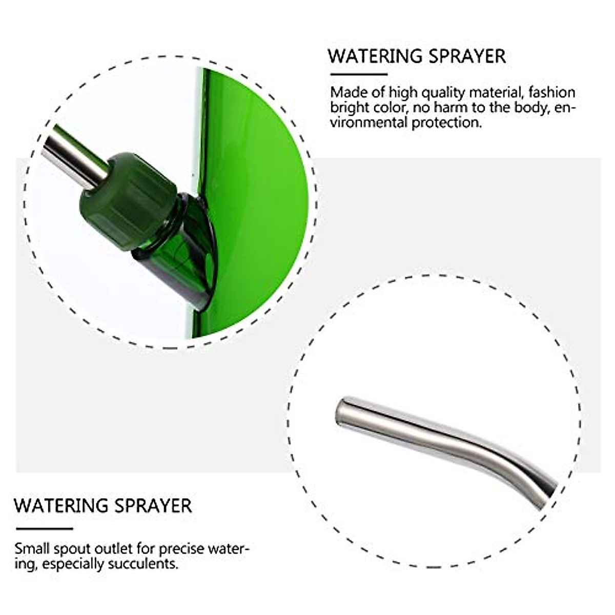 TEHAUX Watering Can Shower Pot Plastic Stainless Steel