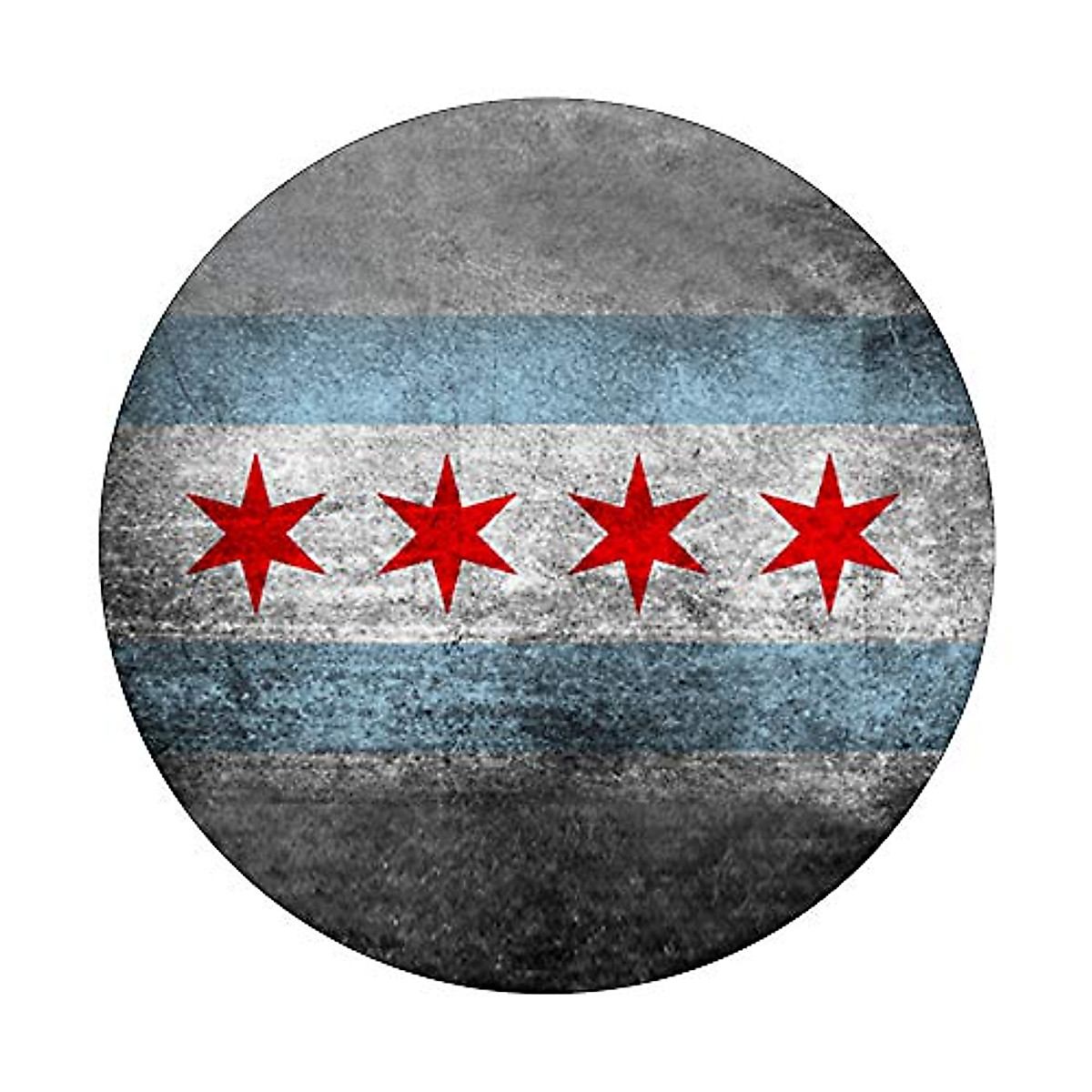 Vintage Aged Chicago Flag Windy City PopSockets Swappable PopGrip