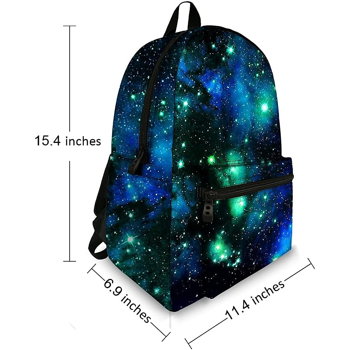 JeremySport Unisex TrendyMax Galaxy Pattern Grade Backpack for Elementary Kids (Galaxy 110)
