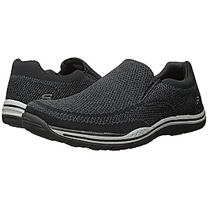 Skechers USA Men's Expected Gomel Slip-on Loafer,Black,10 2W US