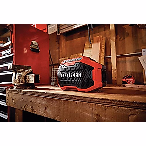 CRAFTSMAN V20 Bluetooth Speaker, Tool Only (CMCR001B) , Red