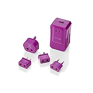 INFINITIPRO by Conair Travel Voltage Converter with Adapter Plugs for Hair Styling Tools & Appliances by Travel Smart