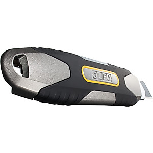 OLFA 18mm Heavy-Duty Utility Knife (MXP-L) - Multi-Purpose No-Slip Grip Precision Knife w/All Aluminum Handle & Snap-Off Blade, Custom Cutting Depth, Replacement Blades: Any OLFA 18mm Blade