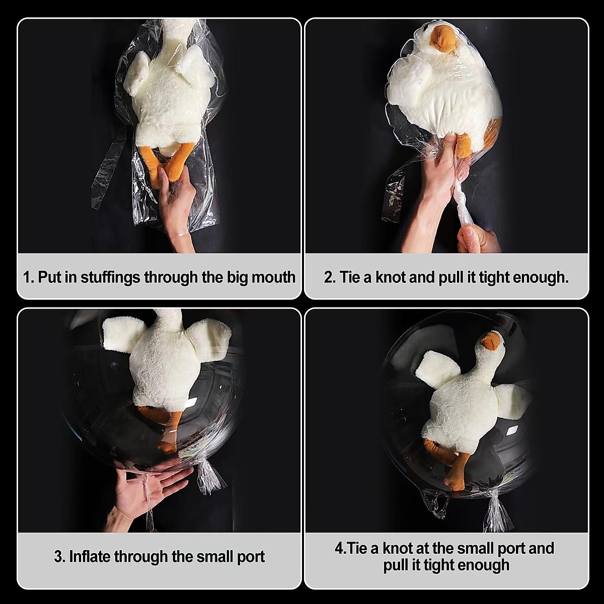 Tcwlyfc Large Clear Balloons for Stuffing- 13Pack 30inch Wide Mouth Bobo Balloons for Stuffing, Bulk Transparent Balloons Decor For Valentine's Day, Birthday, Weddings, Baby Showers, Party Decorations