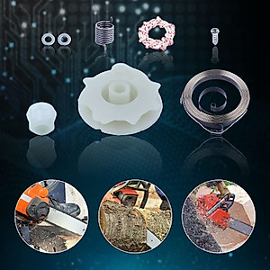 CDIYTOOL Chainsaw Recoil Starter Pulley Spring Kit for Po-Ulan PP4218 PP4620AV PPB4018 SM4218AV Chain Saw 530071966 with Recoil Spring W/Hub, Starter Rope, Bolt w/Washer Replacement Parts