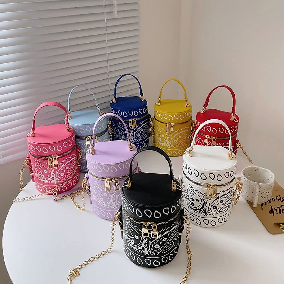 BVWEY Ethnic Style Bucket Bags Women's Crossbody Shoulder Bags Summer Beach Handbag