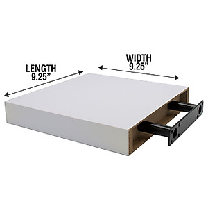 Sorbus Floating Shelves Bundle - Rectangular and Square Sets - 6 Floating Shleves - Hanging Wall Shelves for Home Decor, Photo Frames, & Trophy Display