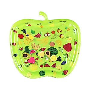 SUNSHINE-MALL Infant Toys Water mat, Tummy time Baby Toys, Inflatable Play Mat Water Cushion Baby Toys, Fun Early Development Activity Play Center for Newborn (80 x 76 cm)
