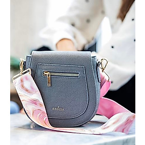 KEDZIE Interchangeable Adjustable Length 55” Handbag Purse Strap Replacement 2-inch Wide Guitar Style Crossbody Strap - Golden Hour