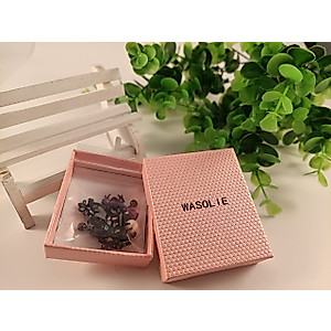 WASOLIE 7PCS 14G Sliver Body Jewlry Pack Stainless Steel Long Belly Rings For Women