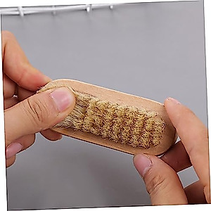 minkissy Nail Cleaning Brush Manicure Brushes for Nails De Uñas Acrilicas Nail Polish Clean up Brush Cleansers Household Nail Clean up Brush Nail Brush Wooden Natural