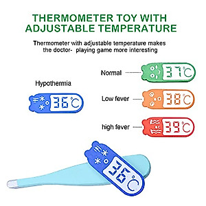 WICOT Kids Doctor Nurse Costume Kit White Lab Doctor Coat with Hat Stethoscope Toys Wooden Doctor Playset Kit Halloween Role Play Birthday Party Dress Up for Kids Toddlers Boys Girls 7-8 years