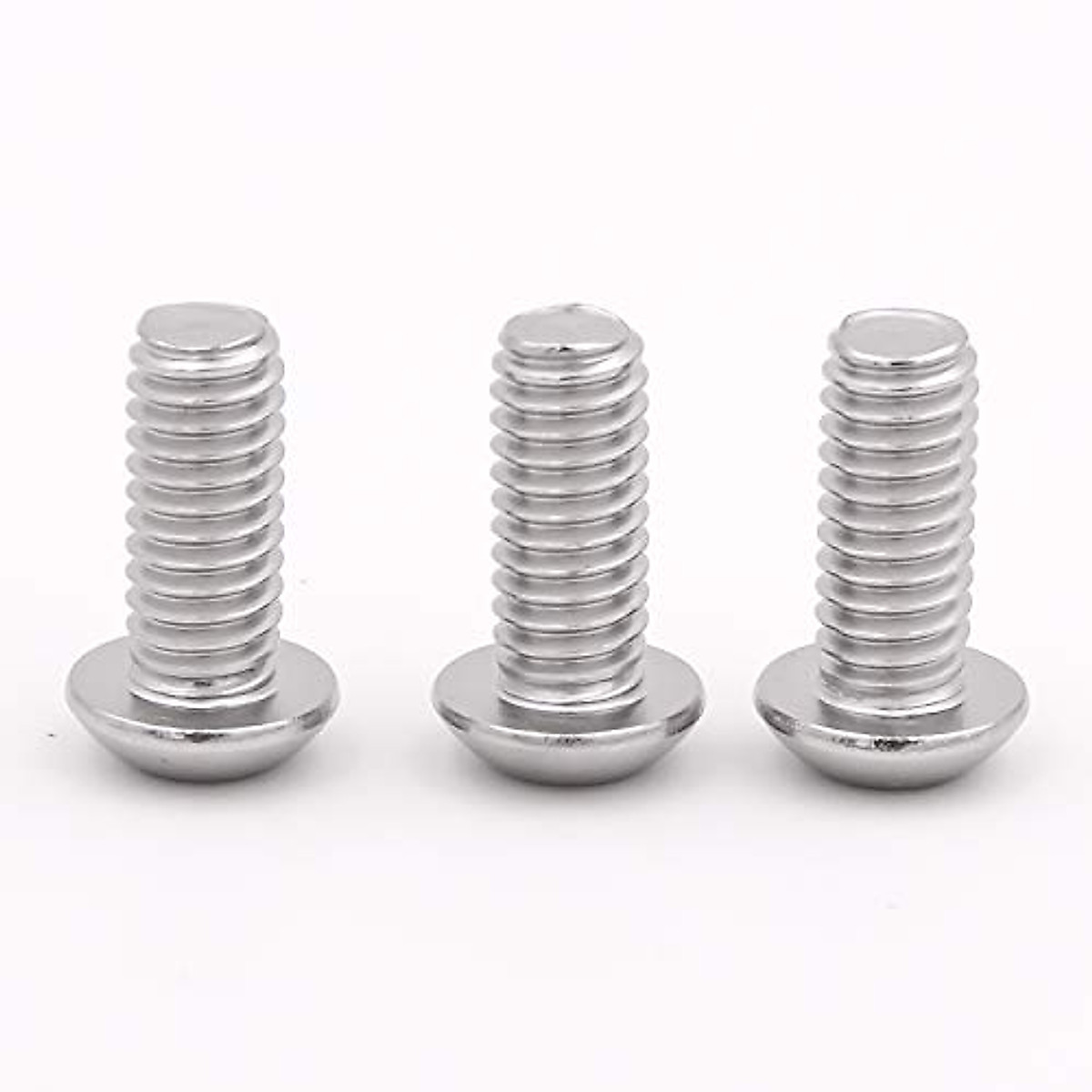 KINJOEK 50 Packs 5/16-18 x 3/4 Inch Button Head Socket Cap Screws, Allen Socket Drive, 304 Stainless Steel 18-8, Full Thread, Bright Finish, Heavy Duty Machine Hexagon Screw Drive
