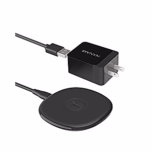 NANAMI Wireless Charger, Qi Certified 15W Max Fast Charging Pad with QC3.0 Adapter USB Phone Charger for iPhone 14/13/13 Pro/12/11/XS Max/XR/X/8,Samsung Galaxy S23/S22/S21/S20/S10/Note 20, Airpods Pro
