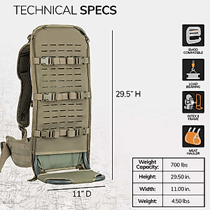 Eberlestock F1 Mainframe - The Most Versatile Pack Ever - Fully Adjustable with Endless Configurations (Dry Earth, Tall)