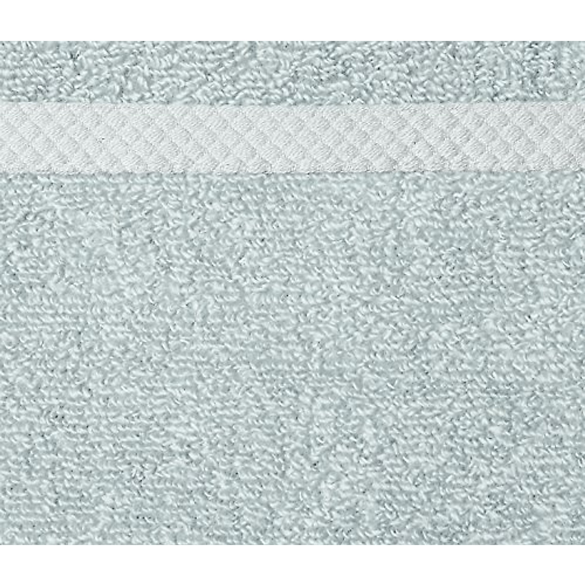 Amazon Basics Quick-Dry Washcloth - 100% Cotton, 12-Pack, Ice Blue