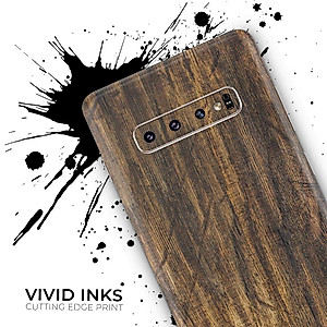 DesignSkinz Raw Wood Planks V4 Protective Vinyl Decal Wrap Skin Cover Compatible with The Samsung Galaxy S20 (Screen Trim & Back Glass Skin)