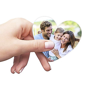 Customized Picture Magnet Heart Shape Personalized Photo Fridge Magnets Add Your Image Text Logo, Kitchen Office Whiteboard Locker Refrigerator Magnets Travel Gift Souvenir Home Decoration