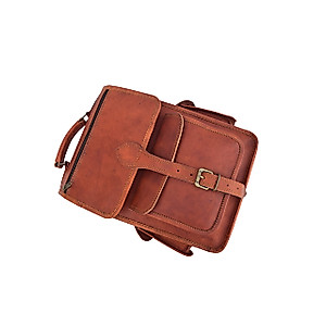 Vintage Leather Laptop Backpack 13 Inch MacBook Pro/Air Bag Rucksack Shoulder Bag