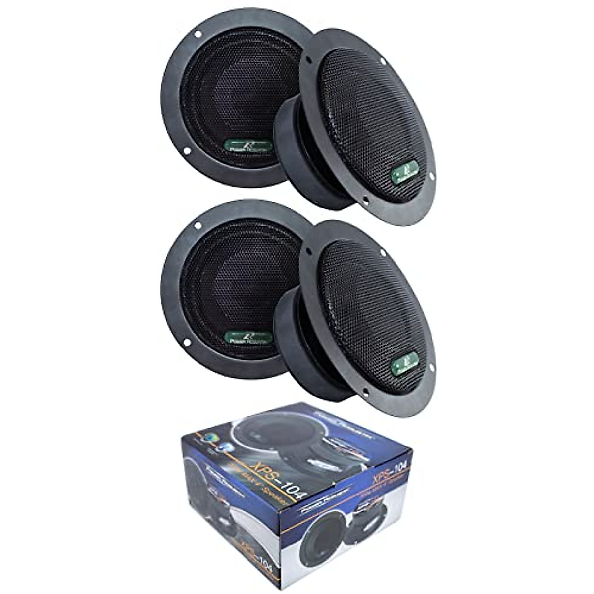 P Acoustik 4X Sealed Back 4" 1200W Mid Range Car Audio Speaker XPS-104