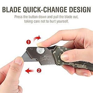 Olympia Tools 33-209 Design Folding Utility Knife, Digital Camo