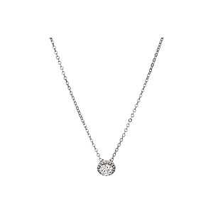 SWAROVSKI Crystal Angelic Round Pendant Necklace, White