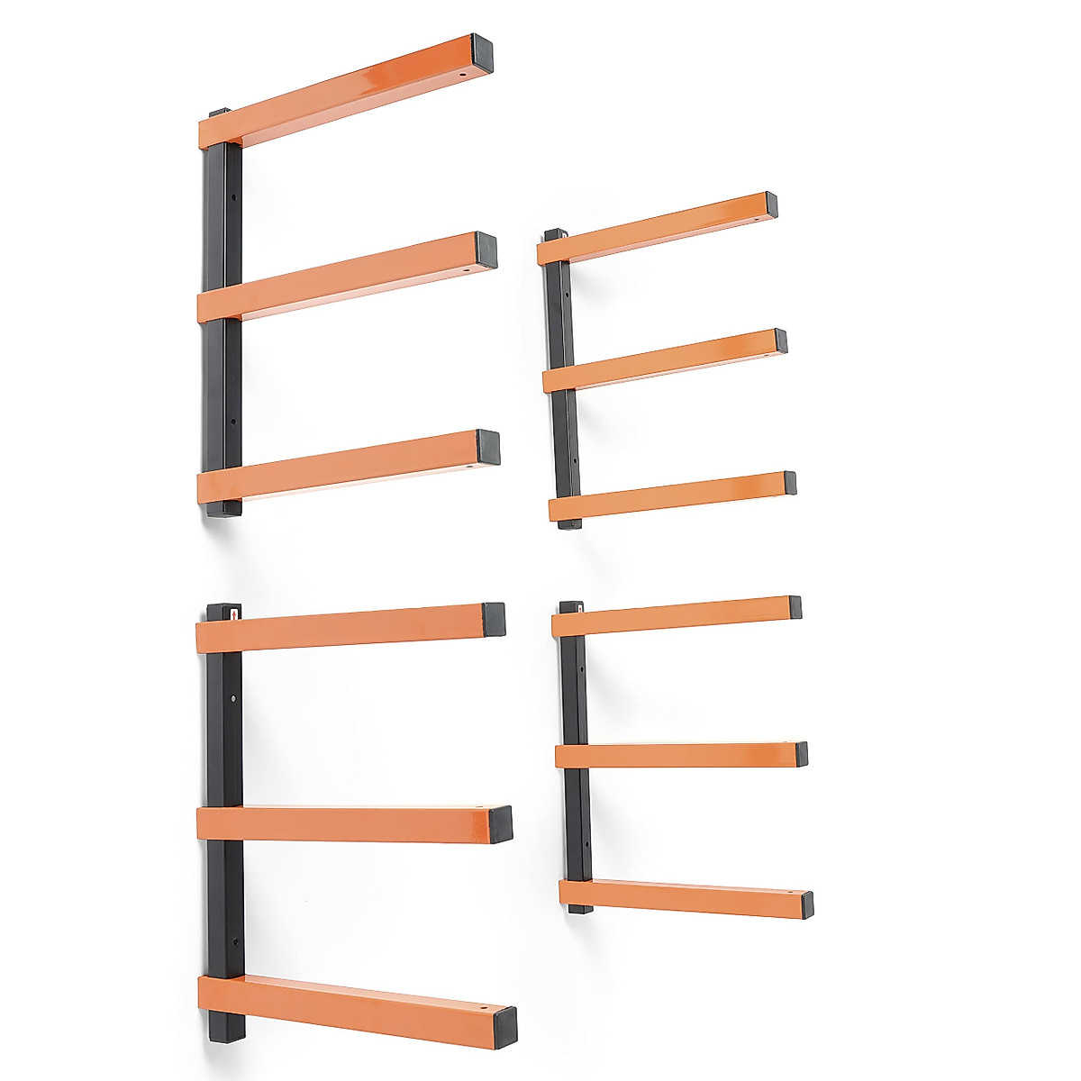 KEO ST. Wood Organizer and Lumber Storage Metal Rack - 2 SETS - PLUS - Magnetic Screw Driver Bit Holder and 6 Philips Head Driver Bits. 300lbs/136kg Capacity Per Set- 600lbs Total.