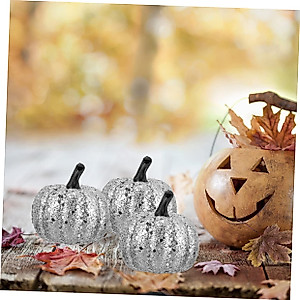 Garneck 50 pcs Foam Pumpkin Small Artificial Pumpkins Artificial Pumpkins for Table Decor Mini Pumpkins Bulk Artificial Pumpkins Bulk Fake Pumpkins Realistic Pumpkin Miniature Model