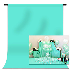 TOAOFY 5x7ft TifnyBlue Photo Backdrop Light Blue Background Backdrop Photographic Studio Photo Backgrounds for Photography Video and Television TAY006