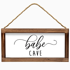 Sleeping Baby Door Sign 6x12 Inch, Dont Ring Doorbell Sign Baby Sleeping Sign Shhh Baby Sleeping Door Sign Baby Sign the Nursery Baby Sleeping Front Door Sign Do Not Knock Or Shh Sleeping Baby Sign