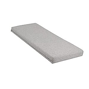 mudilun Bench Cushions,Indoor Window Seat Cushions,Soft and Comfortable Piano Bench Cushions,Washable Patio Furniture Cushion,with Zipper and Adjustable Straps(Light Grey, 40 * 17.7 * 1.96)