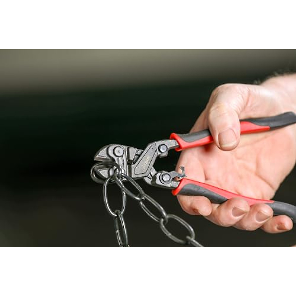 ARES 70664-8-Inch Mini Bolt Cutter - Chrome Moly Steel Construction & Induction Hardened Cutting Edges - Designed for Heavy Duty Wire, Bolt, Nail & Rivet Cutting