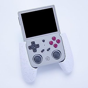 RG353VS/RG353V Game Controller Handle, DIY Retro Handheld Game Console Comfortable Grip Gamepad (Marble White)